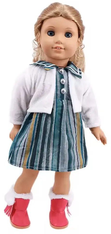 Šatičky pro panenky Baby Born a American girl 43 cm Varianta: NQ2053 zelené šaty s bolerkem
