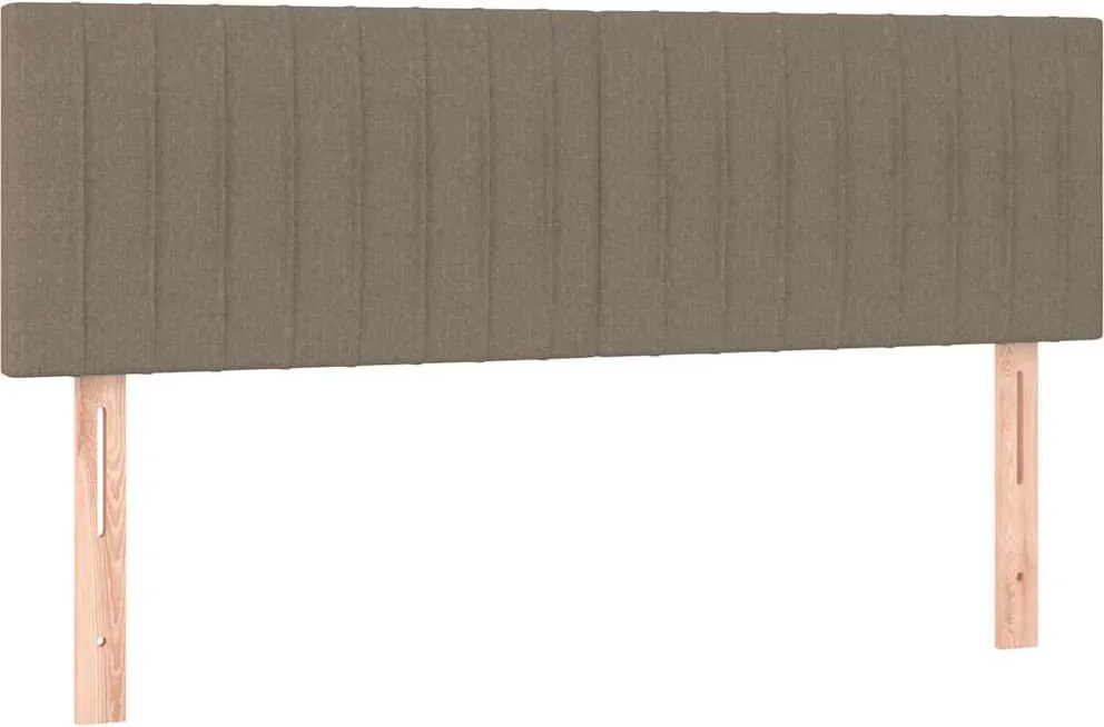 Box spring postel s matrací taupe 140x200 cm textil 3130437