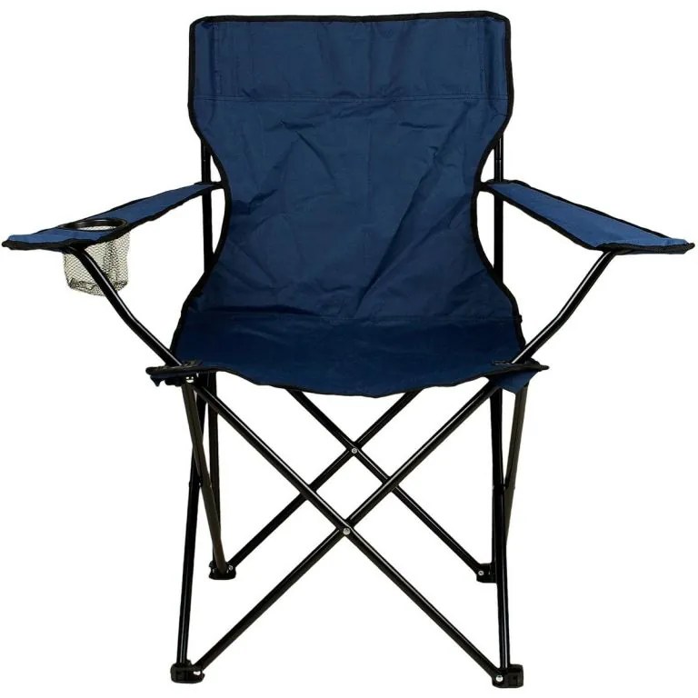 Divero 9596 Sada 2 skládacích kempingových modrých židlí