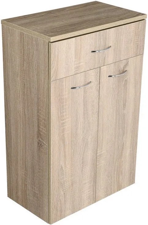Aqualine Aqualine, ZOJA/KERAMIA FRESH skříňka spodní se zásuvkou 50x78x29cm, dub platin, 50315