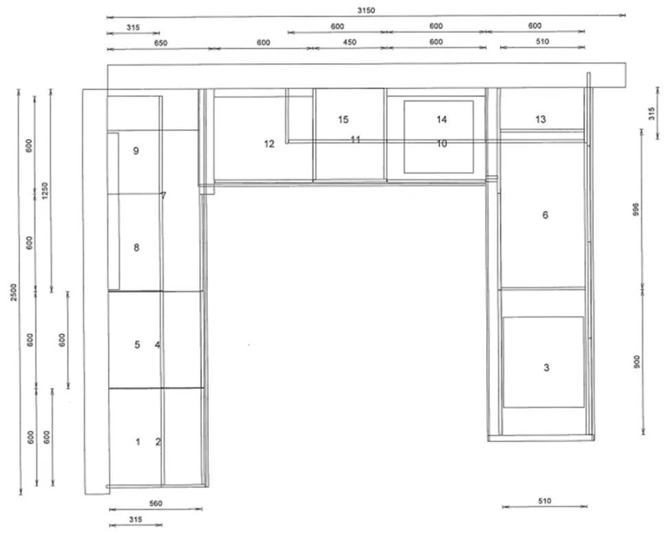 Sestava kuchyně České Budějovice - Roca - vystavený kus