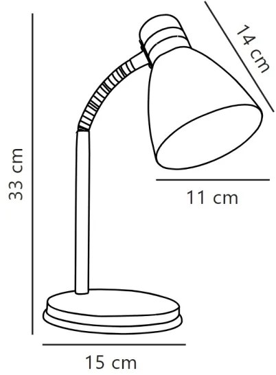 Nordlux - Stolní lampa CYCLONE 1xE14/15W/230V černá