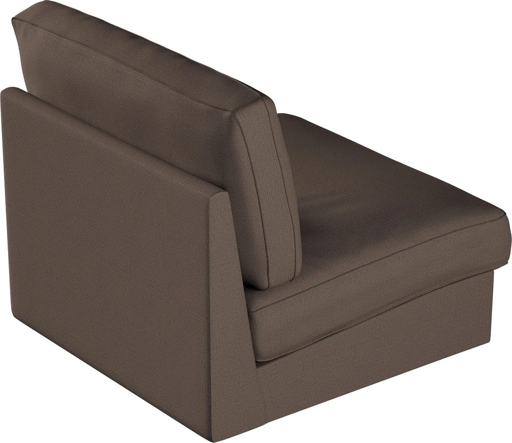 Potah na neskládací křeslo IKEA Kivik barva hnědá látka pletený vzor