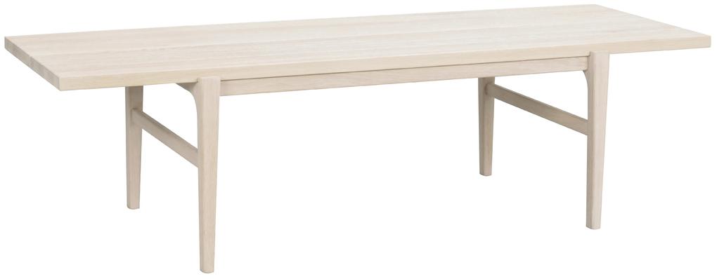 Bělený masivní dubový konferenční stolek Rowico Desma, 160 cm