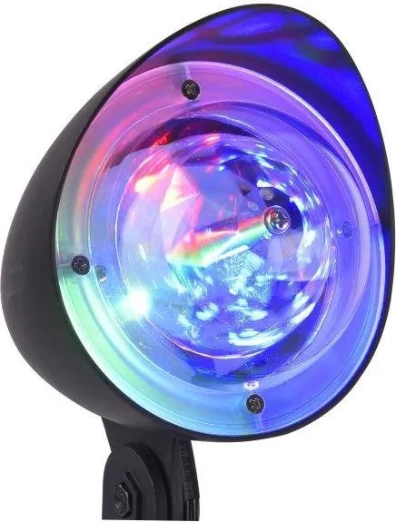 LD 19035-18 DISCO Zahradní zápich černý LED 3W RGB IP44 s DISCO efektem - LEUCHTEN DIREKT / JUST LIGHT