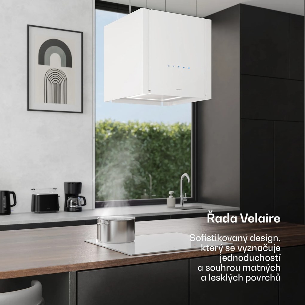Klarstein Velaire odsavač par s výsuvnou funkcí 40 cm | Elegantní, minimalistický, výkonný | EEC A++ | 601 m³/h