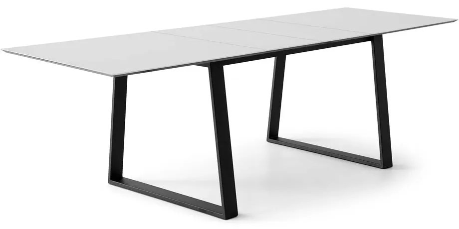 Bílý rozkládací jídelní stůl s bílou deskou 100x210 cm Meza – Hammel Furniture