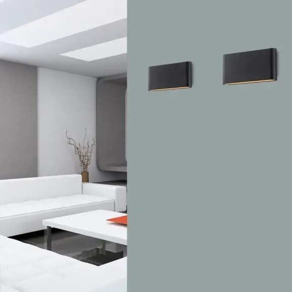 LED vnější nástěnné osvětlení Cremona M tmavě šedá