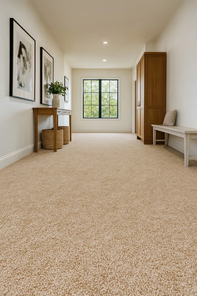 Condor Carpets, Metrážový koberec Classica 27, zátěžový, na míru, šíře 4m,5m, béžová, ab (mřížka), chodba / předsíň