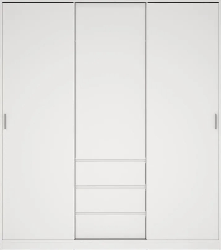 Šatní skříň Simplicity III, bílá