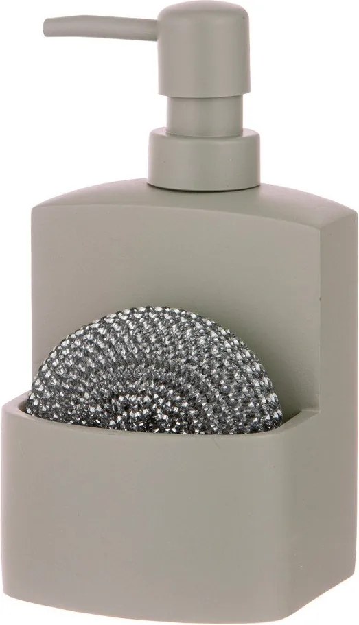 Šedý dávkovač mýdla z polyresinu 250 ml Essentials – Ladelle