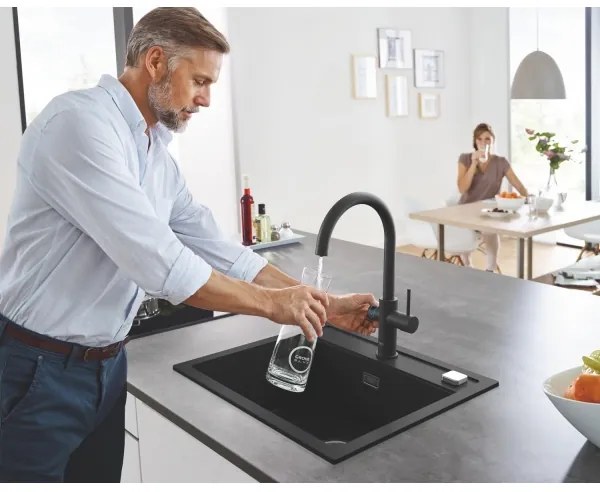 GROHE 31651AP0 - Kuchyňský dřez K700 560 × 510 mm granit/černá