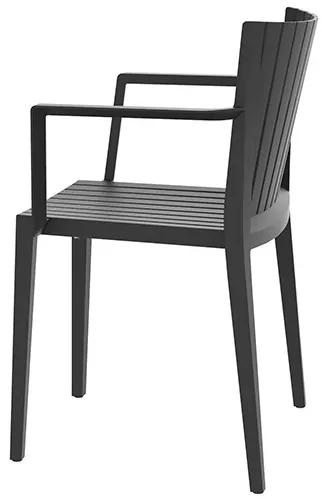 VONDOM - Židle SPRITZ s područkami - černá