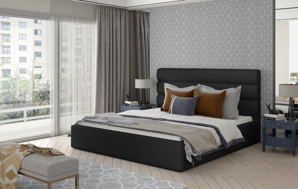 Caramel postel 180x200 kovový rošt/plynové písty/úložný prostor Materiál / Dekor: Grande 81