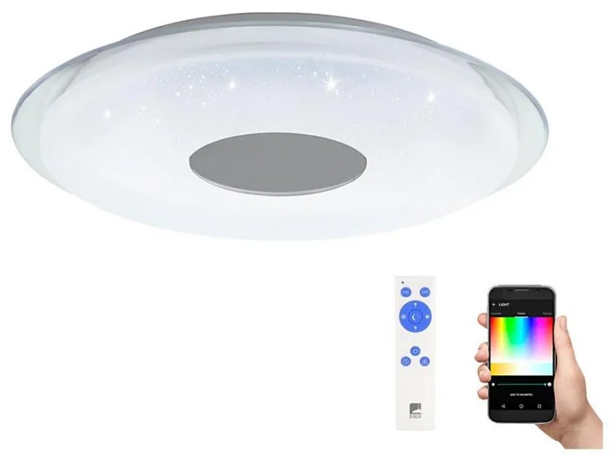 Eglo 98768 - LED RGB Stmívatelné stropní svítidlo LANCIANO-C LED/38W/230V + DO
