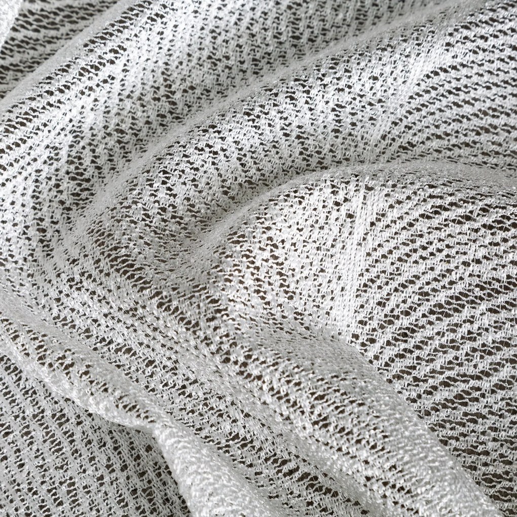 ZÁVĚS NA KROUŽCÍCH LINNEA 140X250 CM BÍLÁ