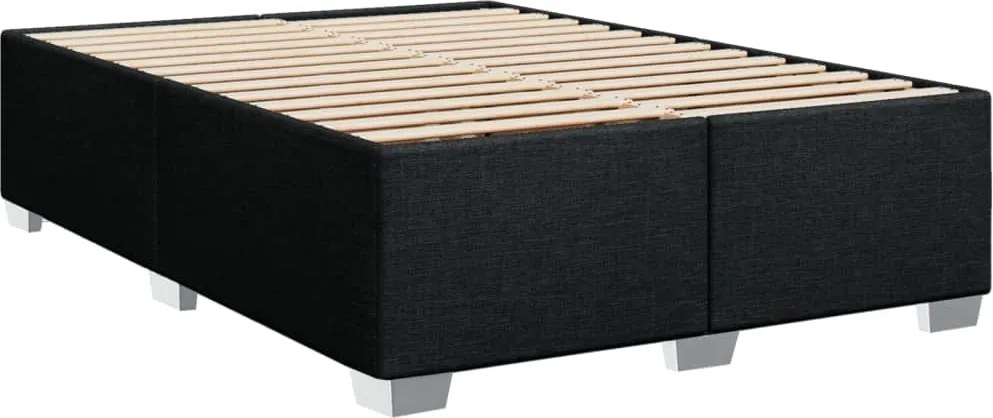 Box spring postel s matrací černá 140 x 190 cm textil 3290492