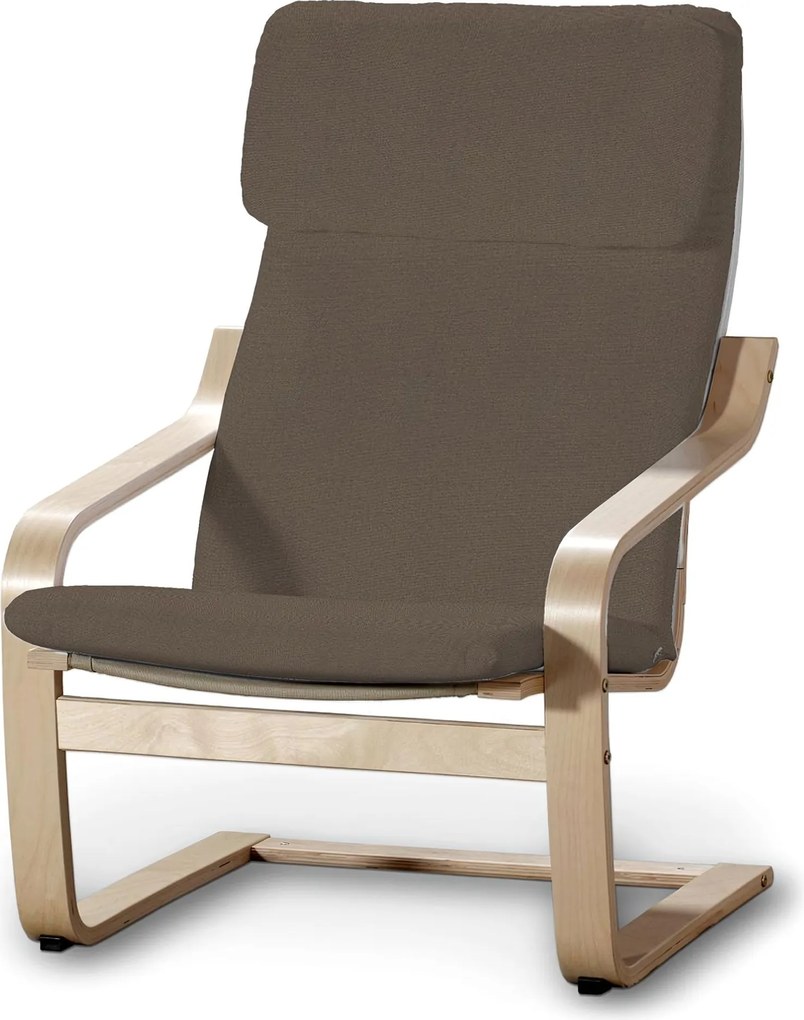 Sedák na křeslo IKEA Poäng barva hnědá látka pletený vzor