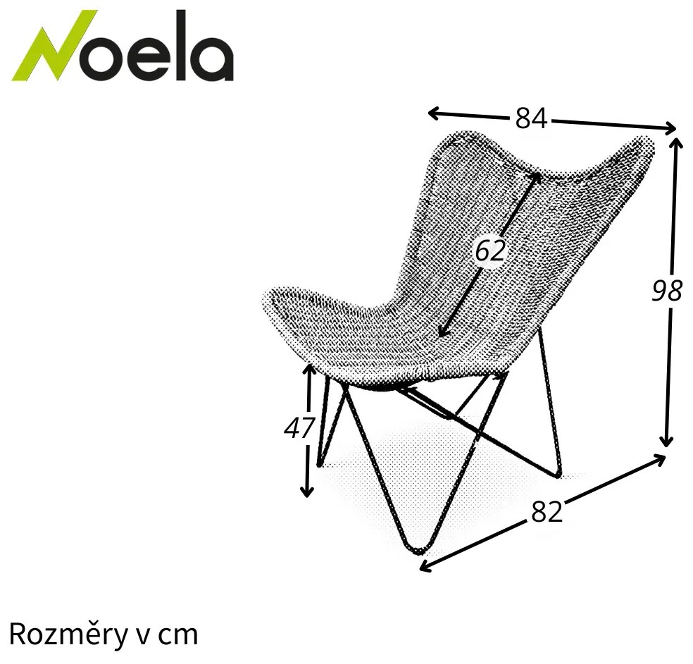 Noela Zahradní křeslo z umělého ratanu Edland