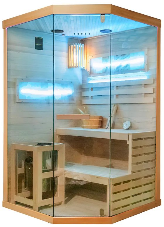 BPS-koupelny Finská sauna Relax HYD-6192 120x120, 2 osoby
