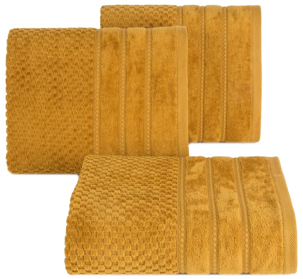 BAVLNĚNÝ RUČNÍK ADORE 70X140 CM MEDOVÁ