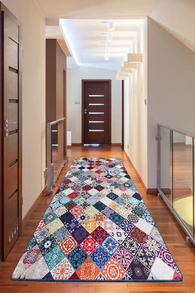 Conceptum Hypnose Kusový koberec Lively Djt, Vícebarevná Rozměr koberce: 100 x 300 cm