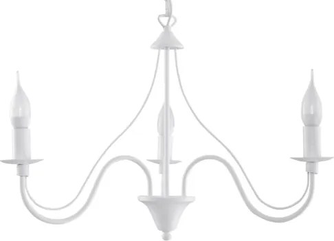 Lustr SOLLUX Minerwa 3 E14 3x40W bez zdroje SL.0213 bílá