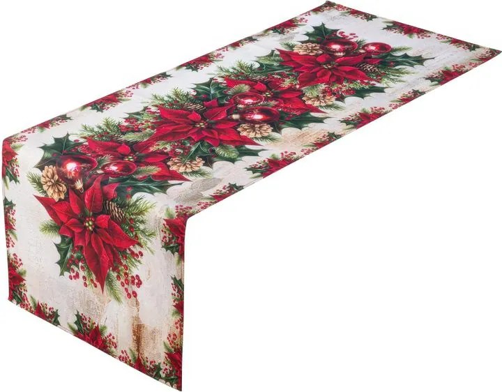 Sada 4 ks prostírání a stolního běhounu s teflonovou úpravou CHRISTMAS STAR