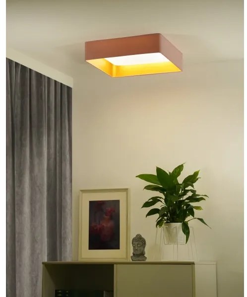 Brilagi-LED Stmívatelné svítidlo VELVET SQUARE LED/36W/230V Wi-Fi Tuya+DO růžová