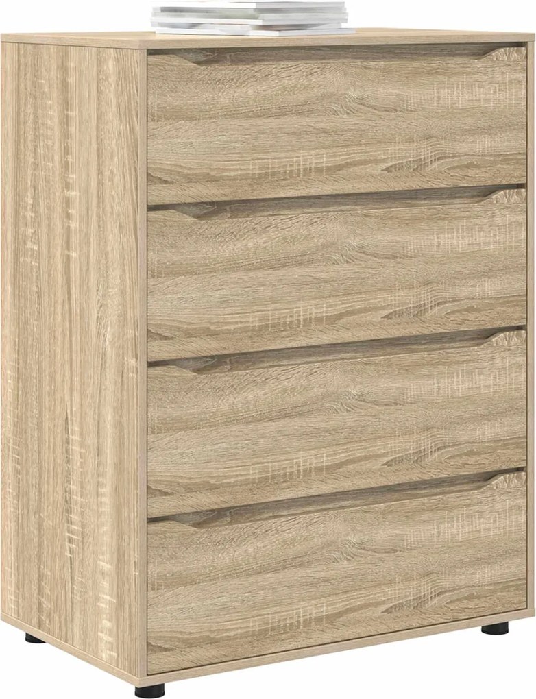 Úložné skříně 80 x 48 x 105 cm Kompozitní dřevo Sonoma dub 3406227