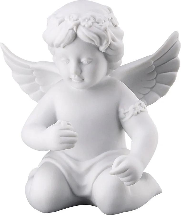 Figurka Classic anděl s věnečkem velká
