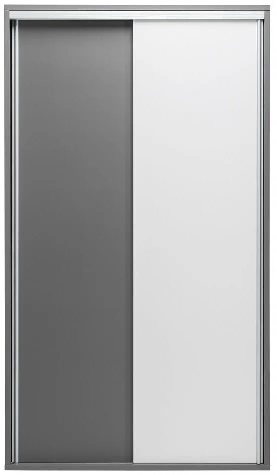 Šatní skříň s posuvnými dveřmi Monita, LTD, šedá / béžová, 120x210x55 cm