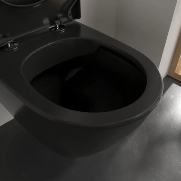 Villeroy & Boch 5614R0R7 - Závěsné WC SUBWAY keramika/černá