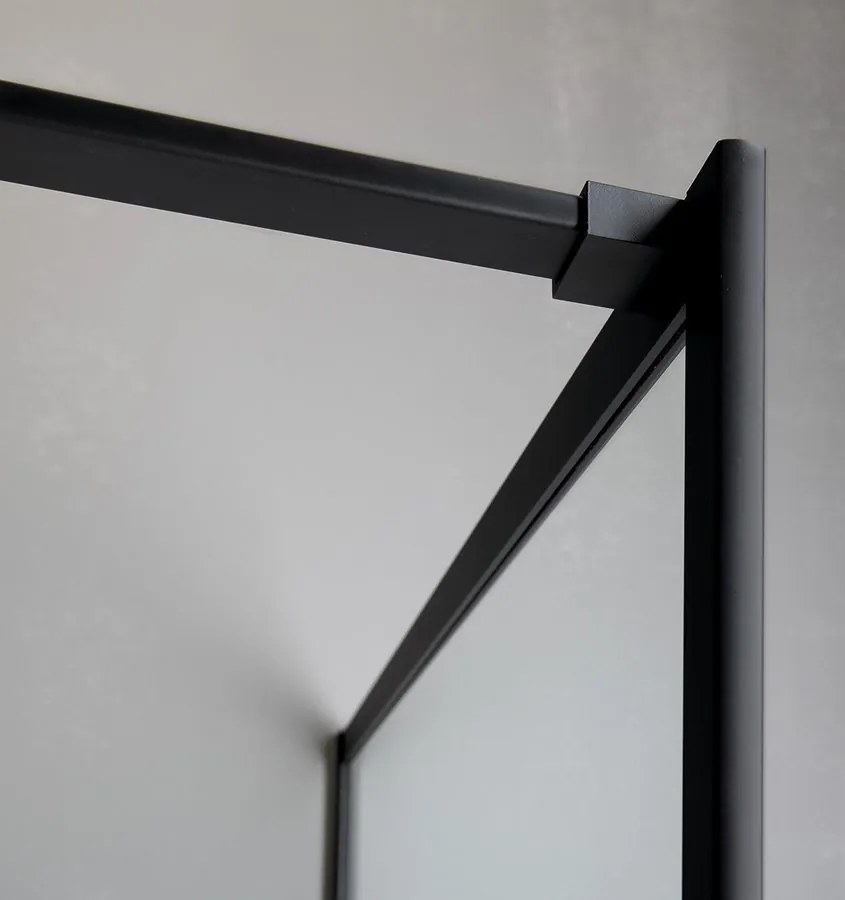 Gelco, CURE BLACK sprchová zástěna 1100 mm, čiré sklo, CB110