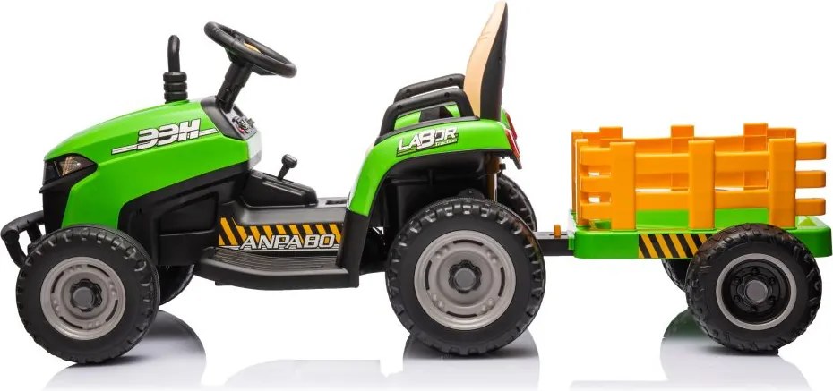 LEAN CARS Akumulátorový traktor BBH-030, zelený