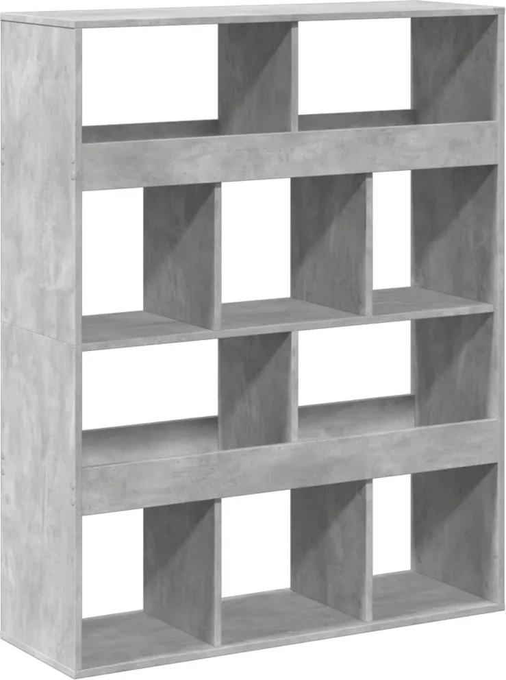 Dělicí stěna betonově šedá 100 x 33 x 125,5 cm kompozitní dřevo 3309522