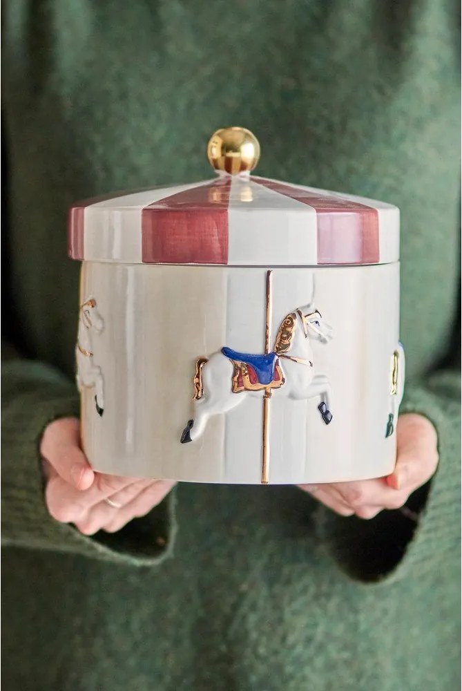 Kameninová dóza na cukroví/na sušenky Merry-go-round – Bloomingville