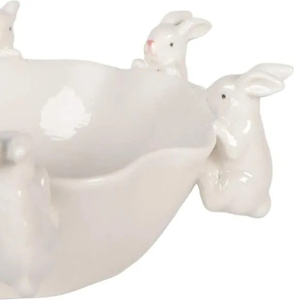 Keramická miska "Králičci" - 21 cm