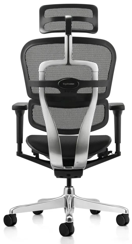 Office Pro Kancelářská ergonomická židle SIRIUS NEO – opěrák síť, čalouněný sedák, černá