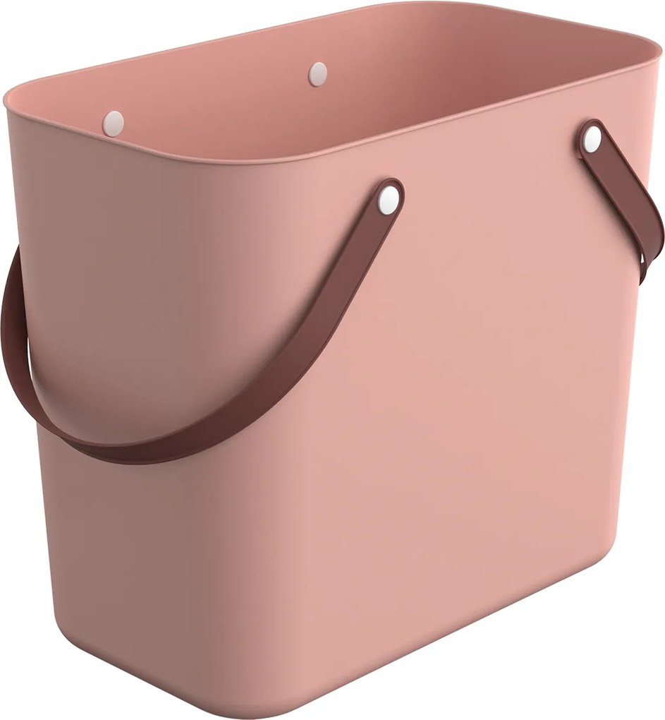 Rotho Nákupní taška, kabelka, plastová MULTIBAG dl. uši, starorůžová, 25l