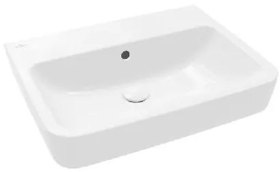 Villeroy & Boch O.novo - Umyvadlo 600x460 mm, s přepadem, bez otvoru pro baterii, CeramicPlus, alpská bílá 4A4162R1