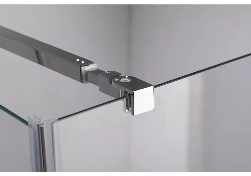 BPS-koupelny Čtvercový sprchový kout HYD-SK1180B 90x90 chrom/transparent - bez vaničky