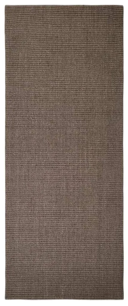 vidaXL Sisalový koberec pro škrabací sloupek hnědý 80 x 200 cm