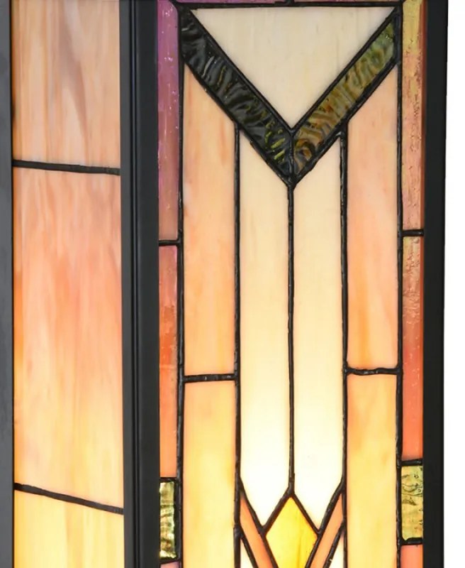 Nástěnné světlo Tiffany v art deco stylu Theresia – 14x16x40 cm