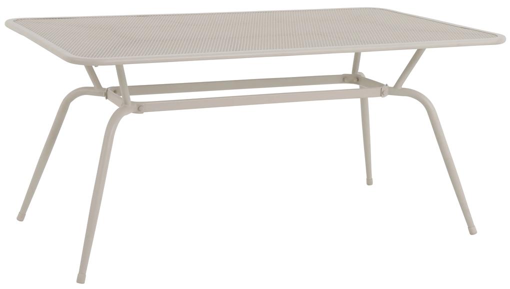 Stůl COLORE 3 160×90 cm (tmavě béžová) Bílá