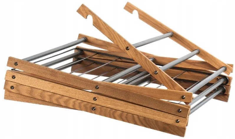Erga Aurora Plus, věšák na sušení prádla 69x49,5x97 cm na postavení, hnědá-černá, ERG-SEP-1265SUAURPLUD