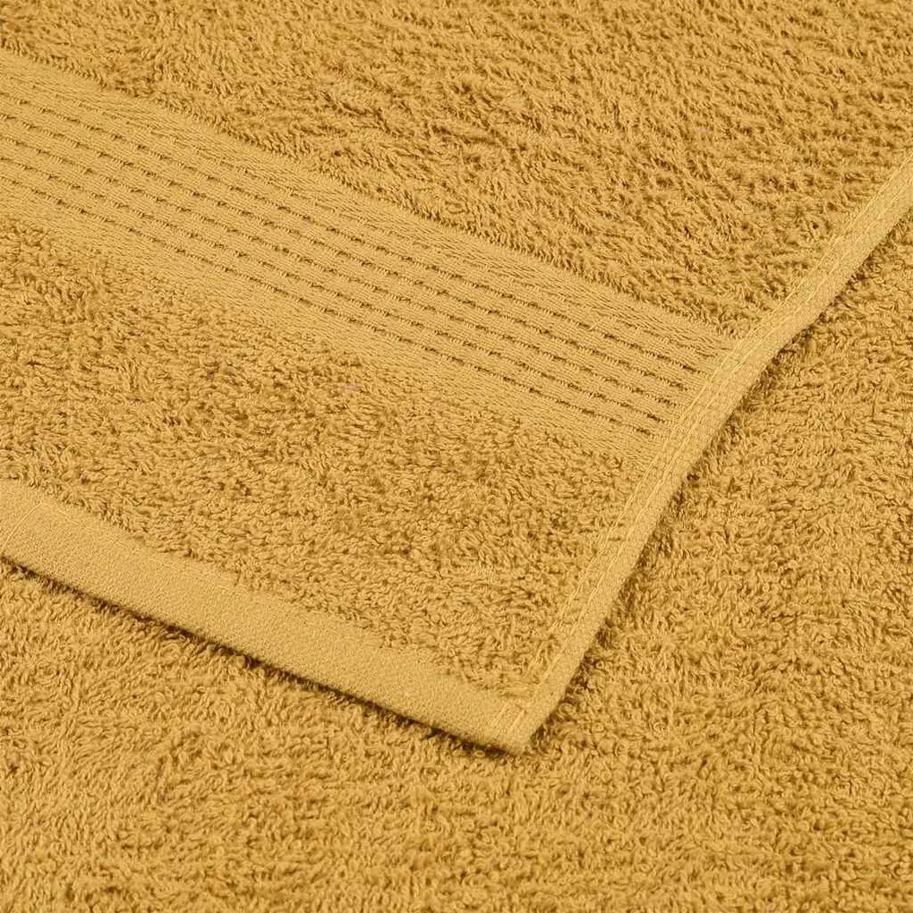 Saunové osušky FROGN 2 ks zlaté 80x200 cm 360 g/m² 136815