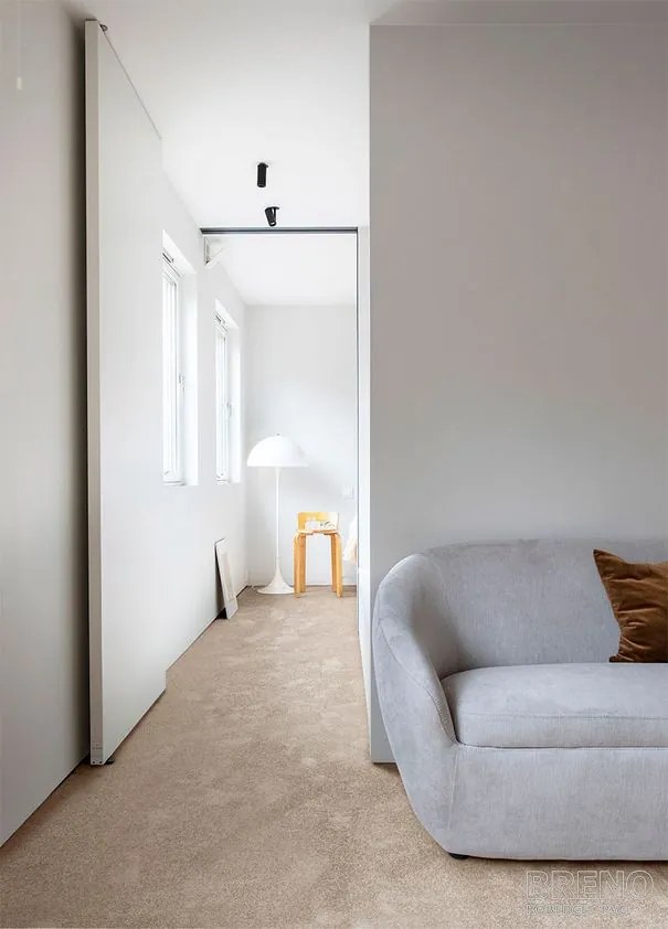 Breno Metrážový koberec GRINTA 34 hnědý, šíře 400 cm, Vícebarevné/Béžová