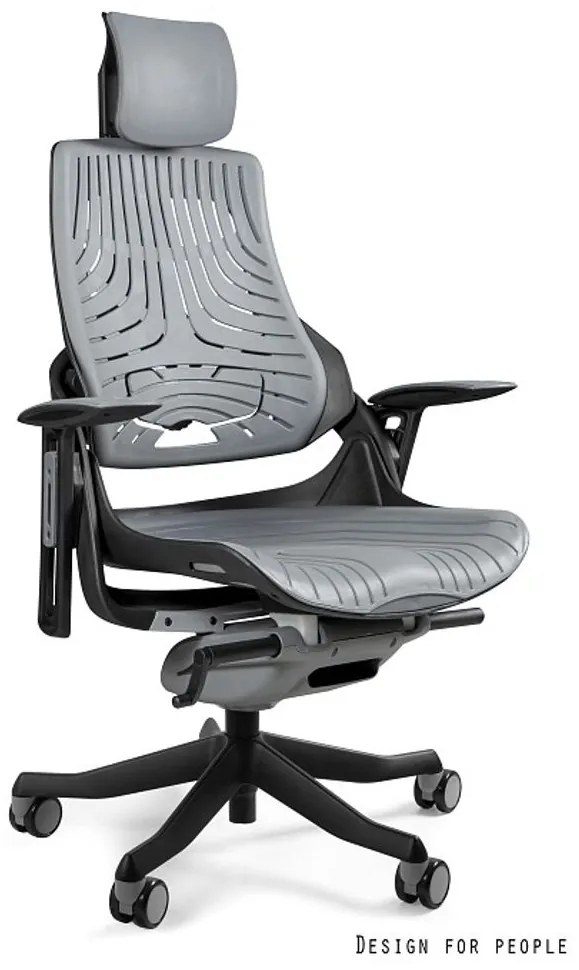 UNIQUE Kancelářská židle WAU, černá základna/elastomer