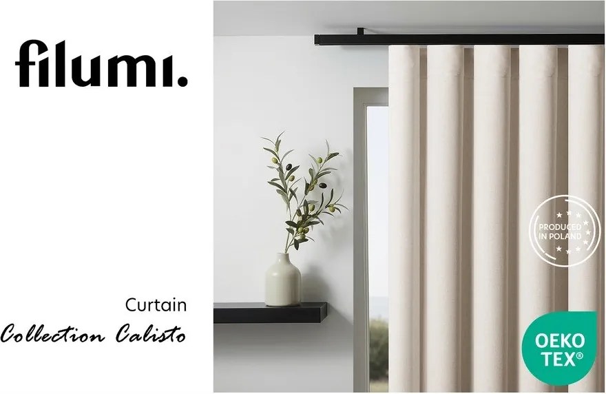 Krémový dimout závěs 140x300 cm Calisto – Filumi